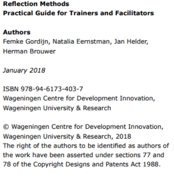 Reflection methods: tools to make learning more meaningful – new open ...