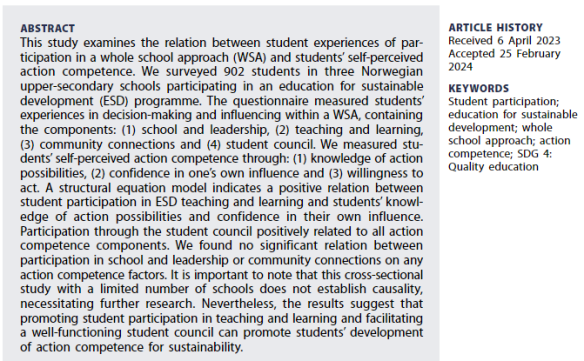 whole school approach | Transformative learning